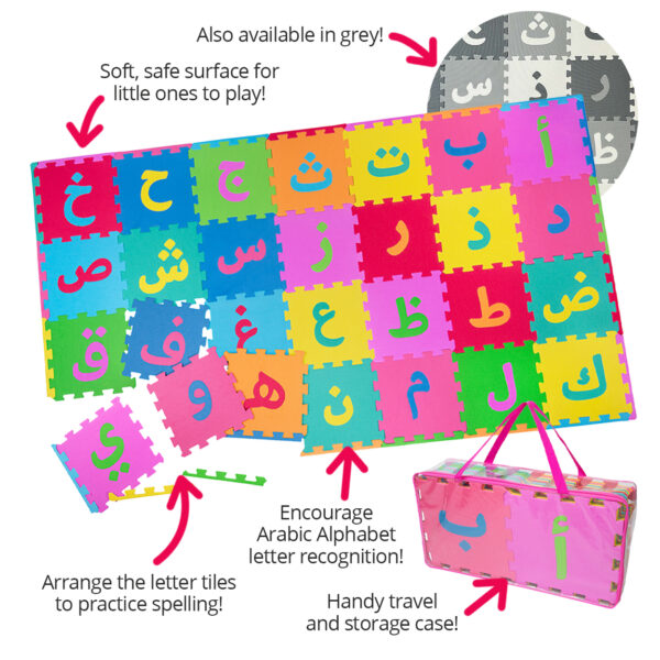Arabic Alphabet Foam Mat | Desi Doll Company